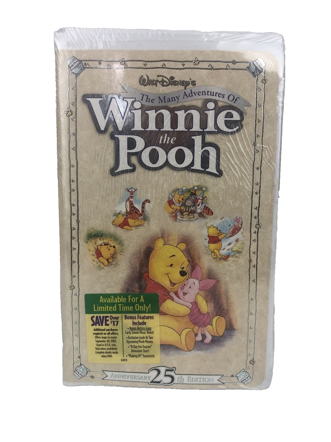 The Many Adventures of Winnie the Pooh VHS 25th Anniversary Brand New ...