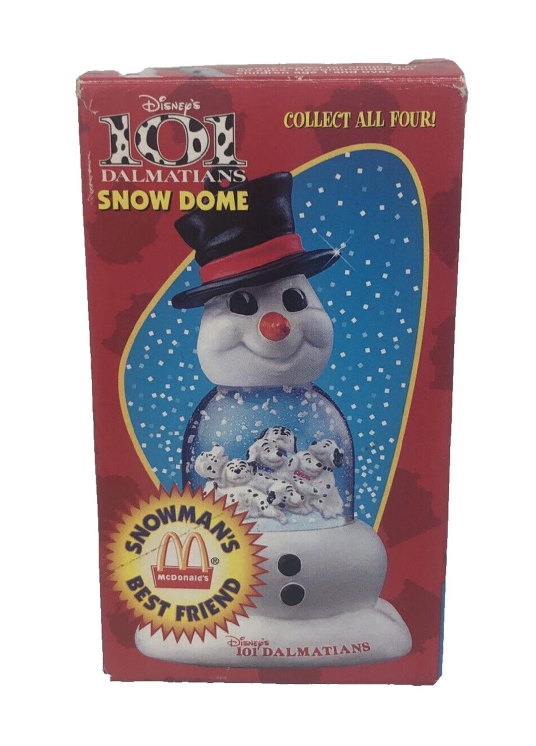 Mcdonald's Disney's 101 Dalmatians Snowman Snow Globe Snow Dome 1996 - Etsy