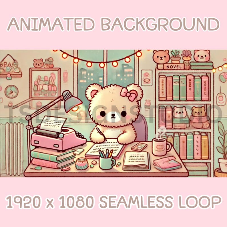 Animated Lofi, Lofi Stream Screen, Stream Scenes, Youtube Twitch ...