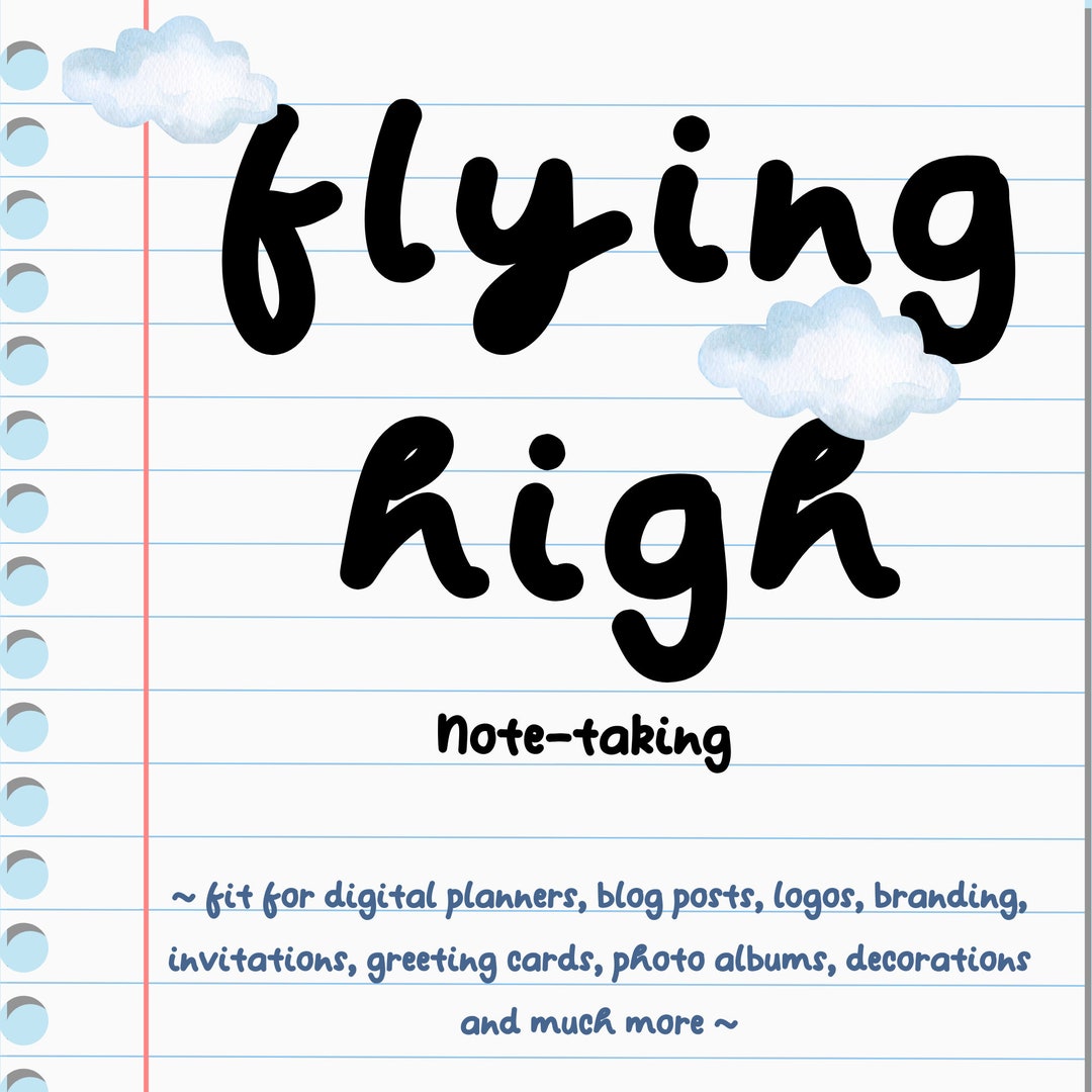 Note Taking Font, Neat Handwritten Font, Handwriting Font, Neat ...