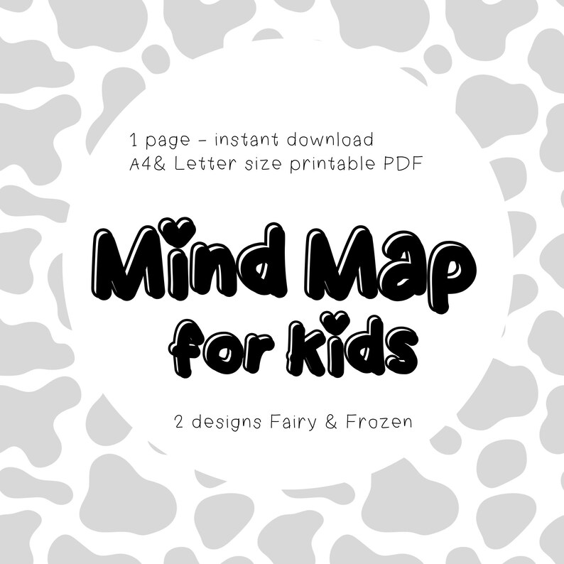 Mind Map Template for Kids, Printable Mind Map Planner, Study Guide ...