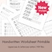 Handwritten Scribble Worksheets 15 Page, Hand Lettering Alphabet ABC ...