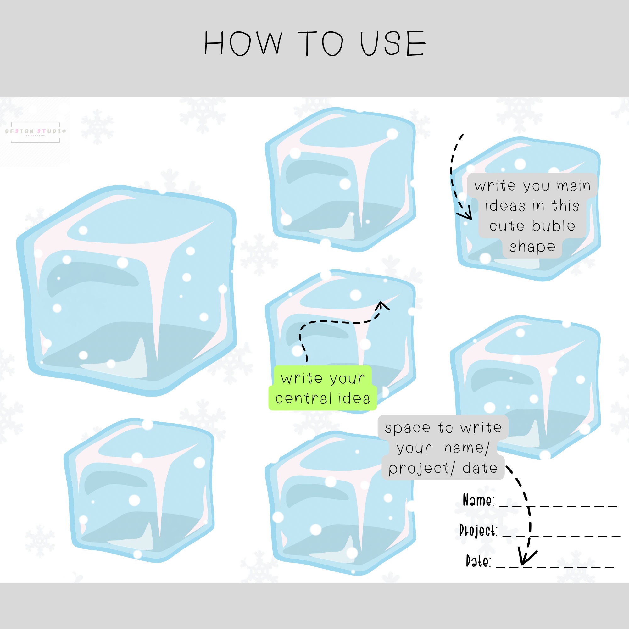 Mind Map Template for Kids, Printable Mind Map Planner, Study Guide ...