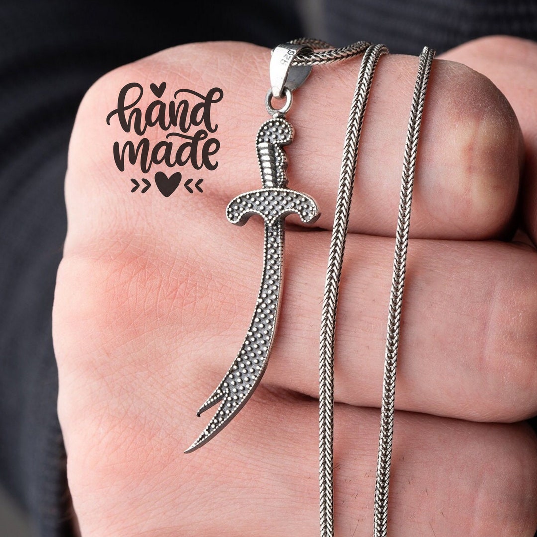 Imam Ali Necklace, Ali Sword, Shia Jewelry, Muslim Gift for Him ...