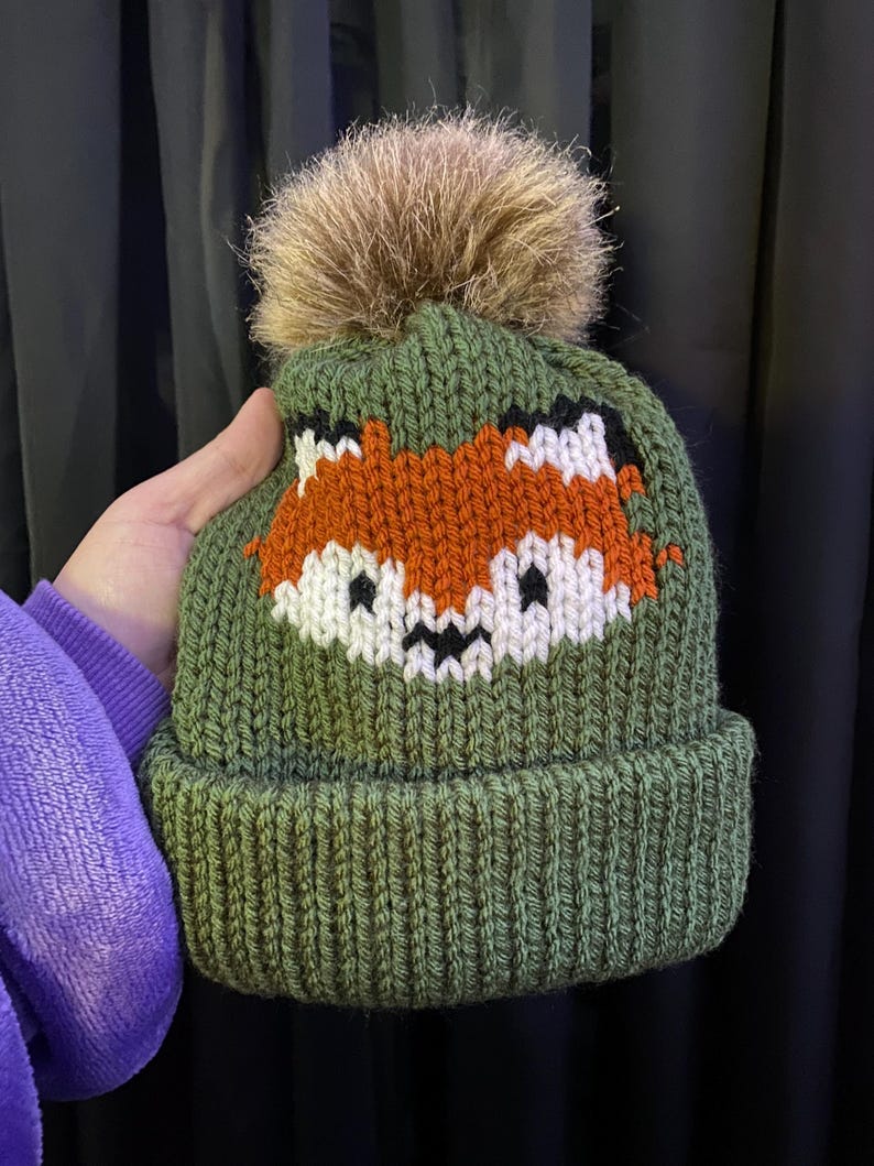 PATTERN ONLY: Fox Beanie for Circular Knitting Machine - Etsy