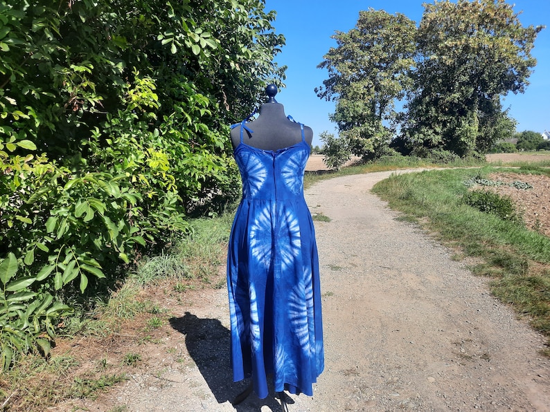 Indigo Blue Tye and Dye Batik Princess Dress. - Etsy