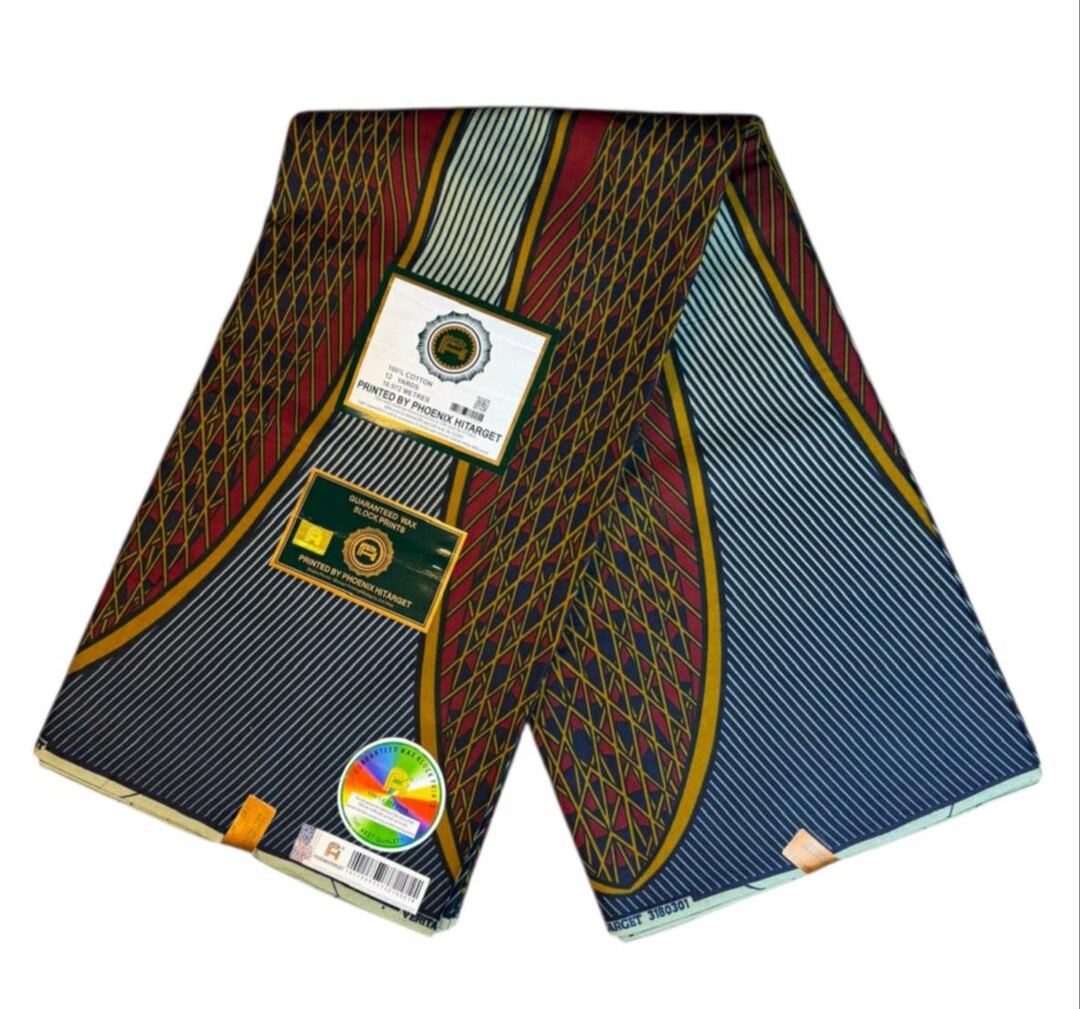 African Wax Fabrics 100% Cotton Ankara Design 1 to 6 Yards Wax Hitarget ...