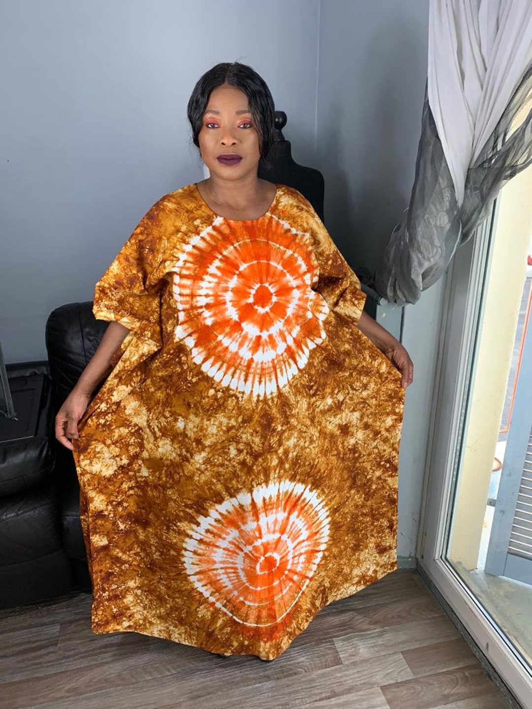 Boubou Batik Long Dress - Etsy Singapore