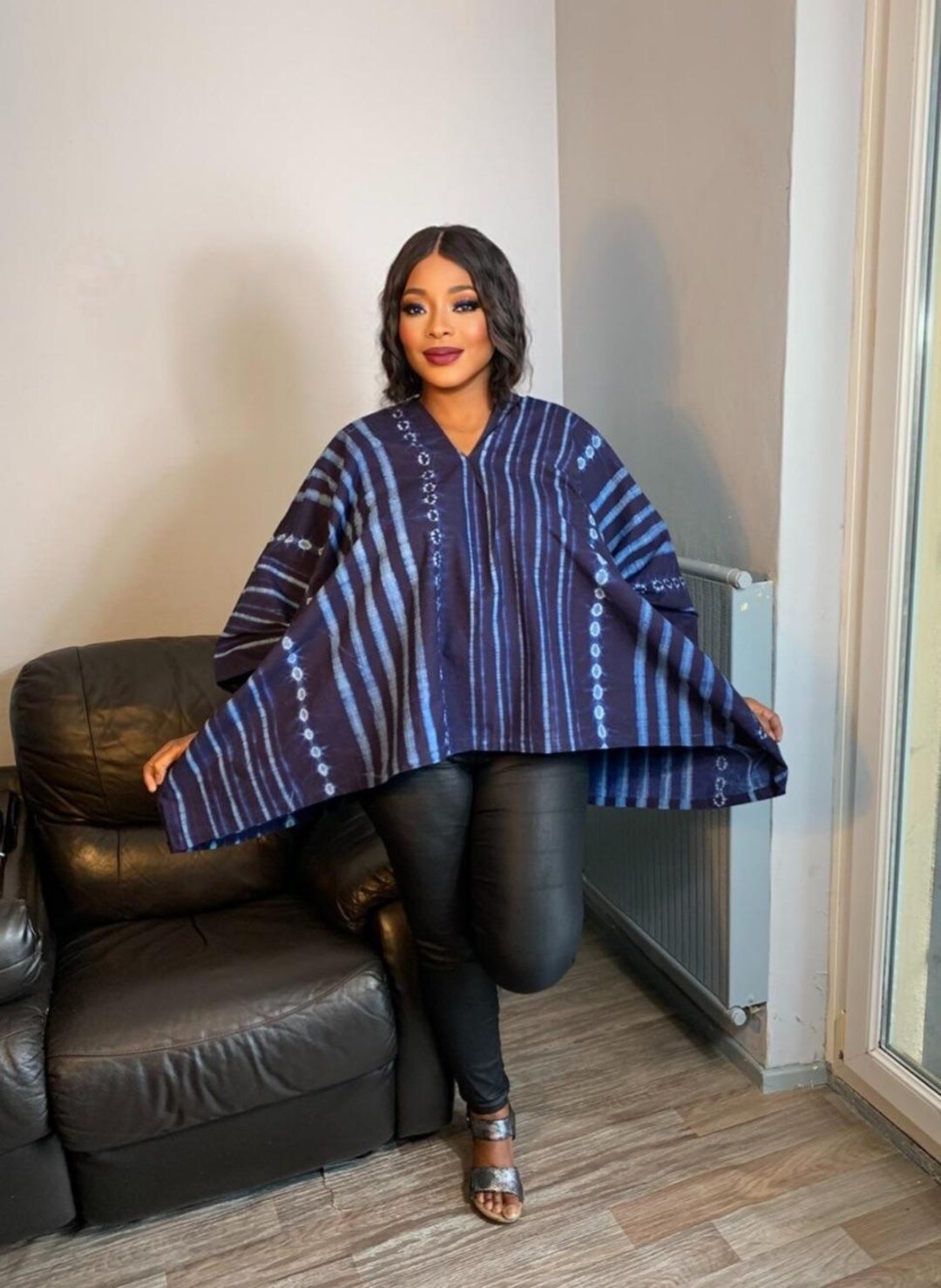 Top Indigo Tye and Dye Adiré Style, Boho Vintage Yoruba Cotton. - Etsy