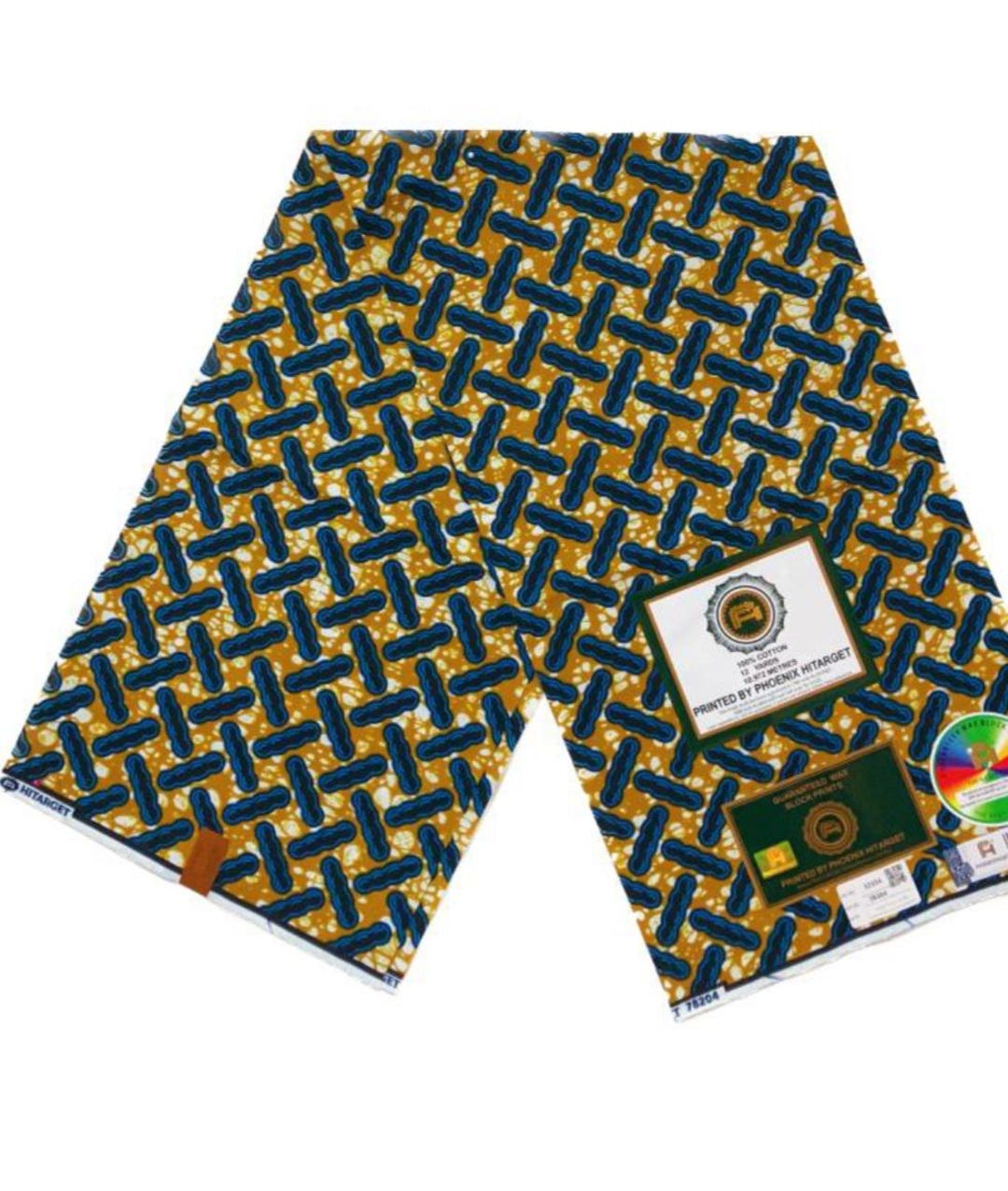 African Wax Fabric 100% Cotton Ankara Design 6 Yard Wax Hitarget ...
