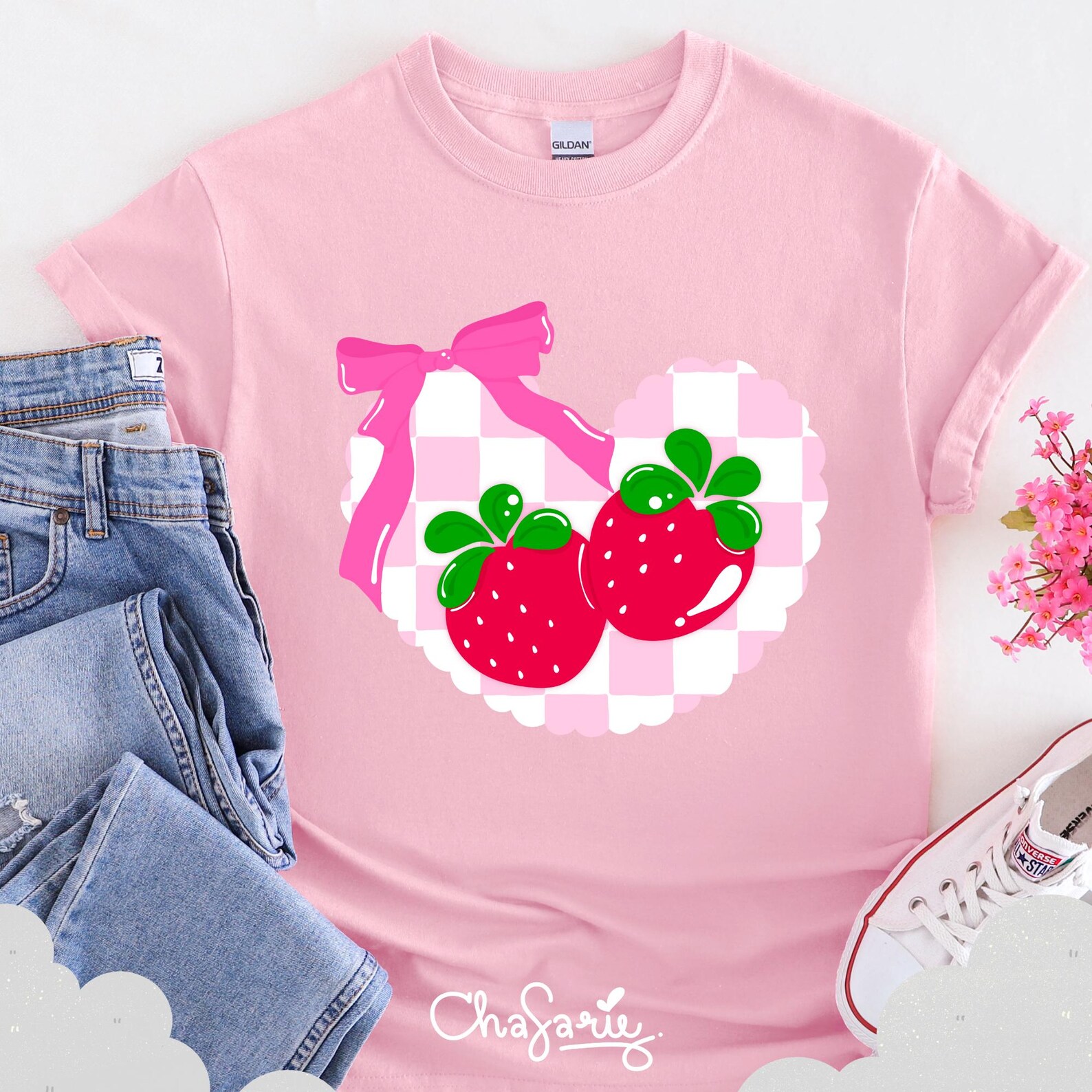 Love Coquette Valentine Clipart Set, Cherry Bow Heart PNG, Cute Pink ...