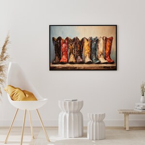 Boots Painting, Cowboy Boots Printable Art, Western Wall Art, Cowgirl ...
