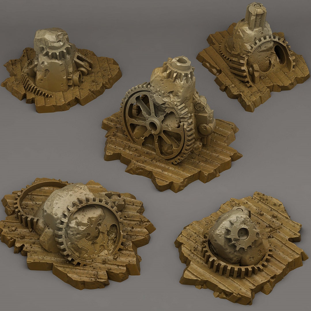 Tabletop Miniature Figure steampunk Stones for 28 Mm Scale, Available ...