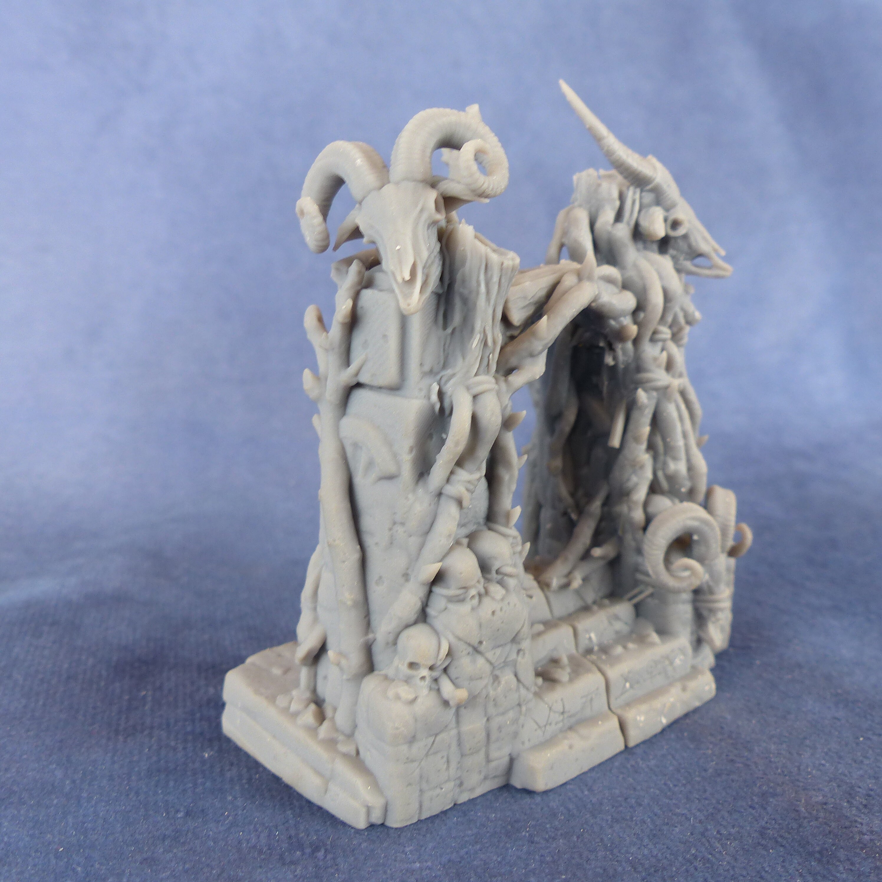 Tabletop Miniature Figure witch Portal for 28 Mm Scale, Unpainted Gate ...