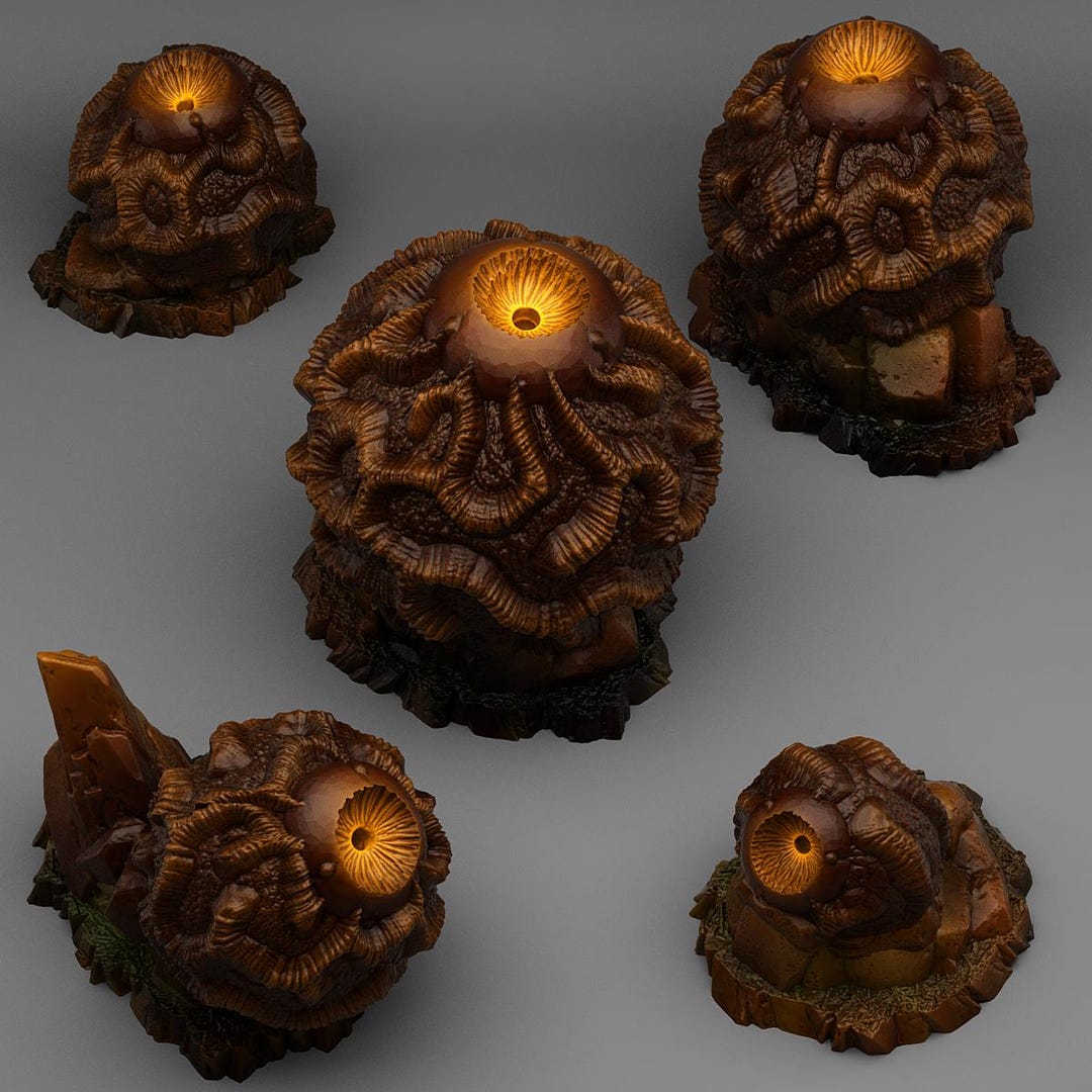 Figurine miniature de table « Dark Observer Stones » à l'échelle 28 mm, disponible en ensemble ...