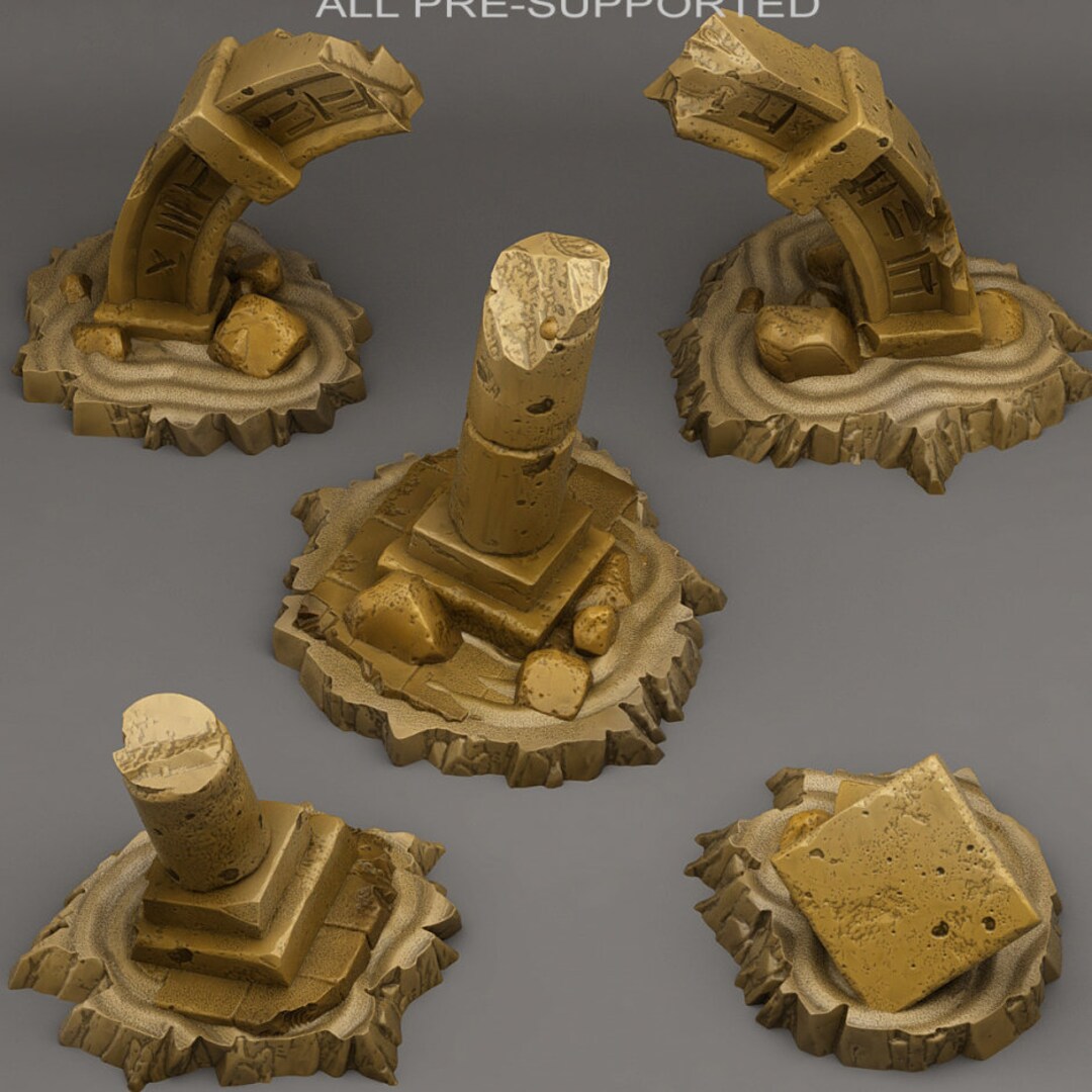 Tabletop Miniature Figure "stargate Ruins" for 28 Mm Scale, Available ...