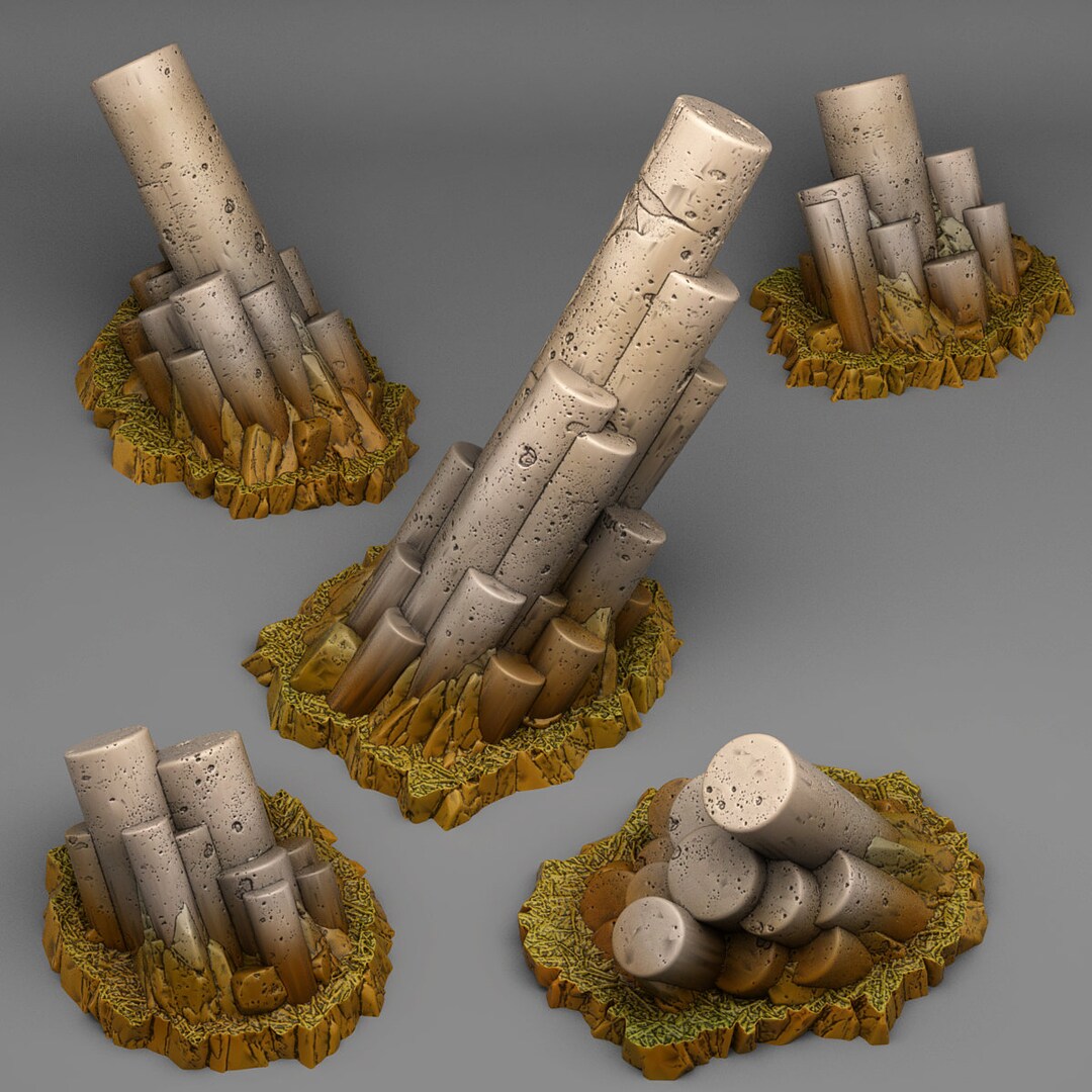 Tabletop Miniature Figure pillar Basalt for 28 Mm Scale, Available in ...