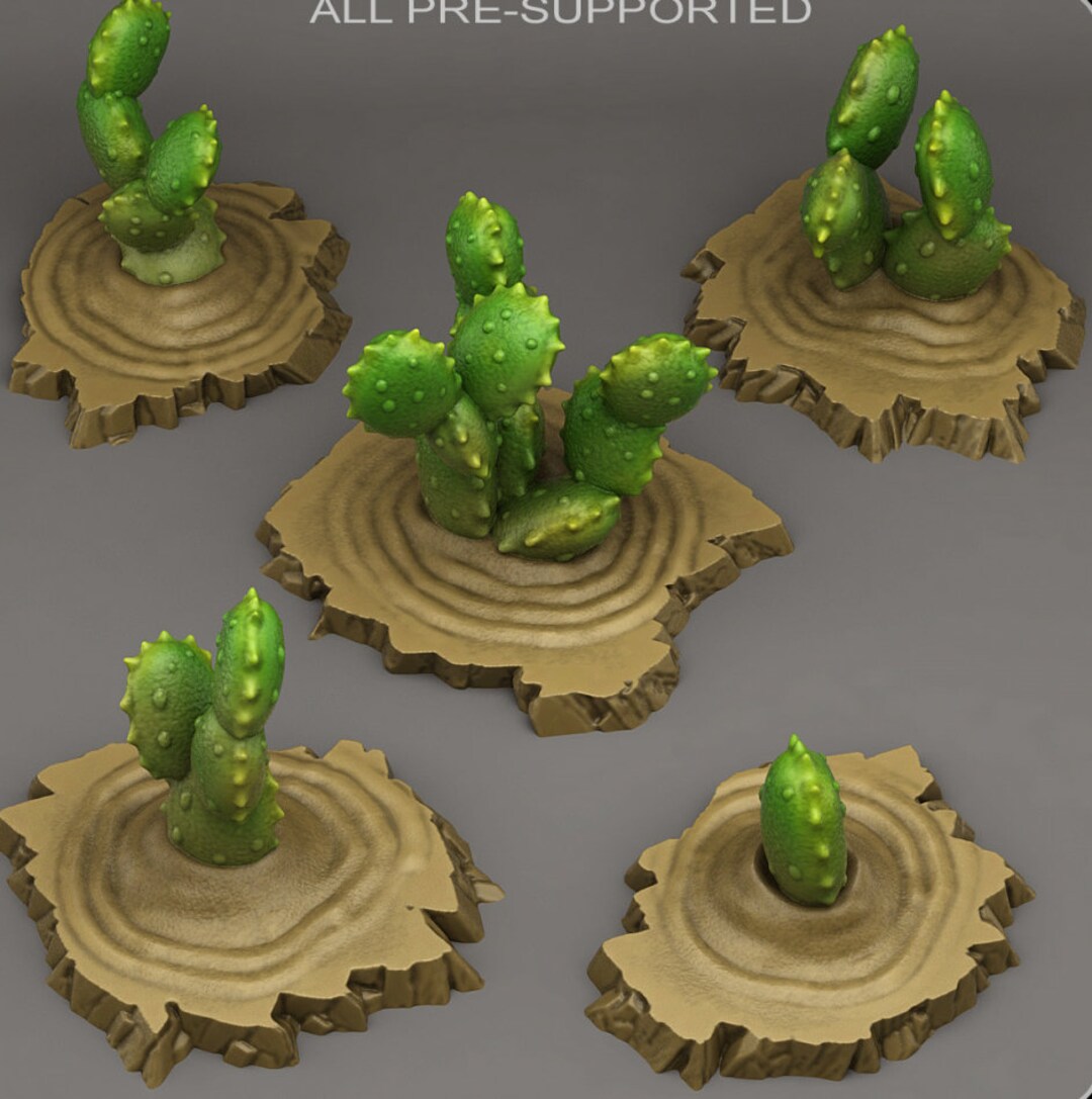 Tabletop Miniature Figure egyptian Cactuses for 28 Mm Scale, Available ...
