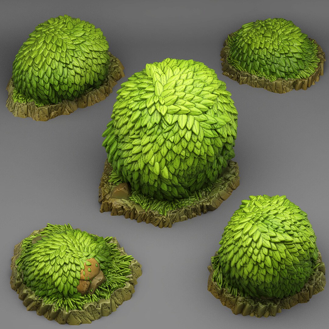 Tabletop Miniature Figure green Round Bush for 28 Mm Scale, Available ...