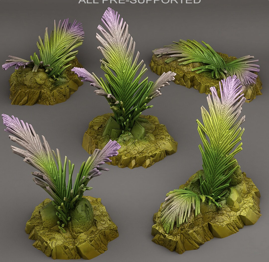 Tabletop Miniature Figure venusian Ferns for 28 Mm Scale, Available in ...