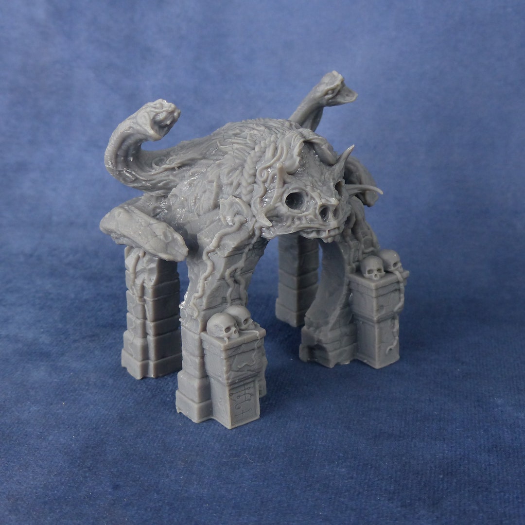 Tabletop Miniature Figure medusa's Lair Entrance for 28 Mm Scale ...