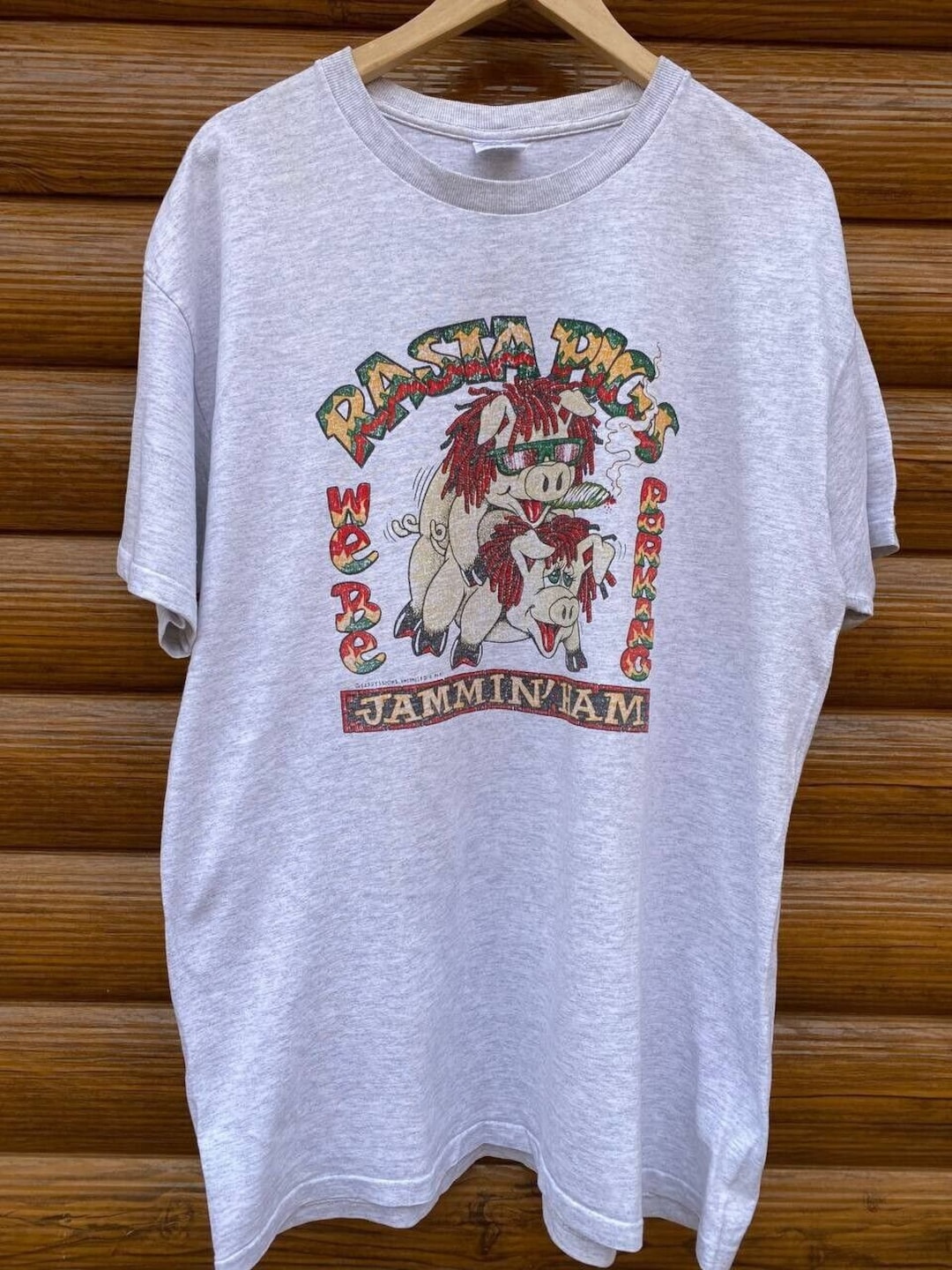 Vintage Rasta Pigs Webe Porking Jammin Ham T-shirt - Etsy