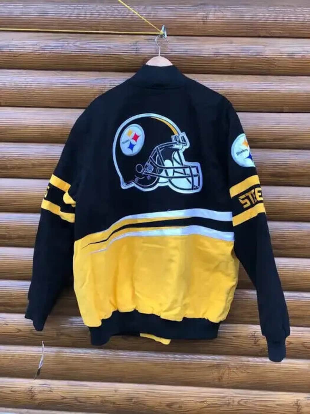 Steeler NFL Coat JACKET BOMBER - Etsy