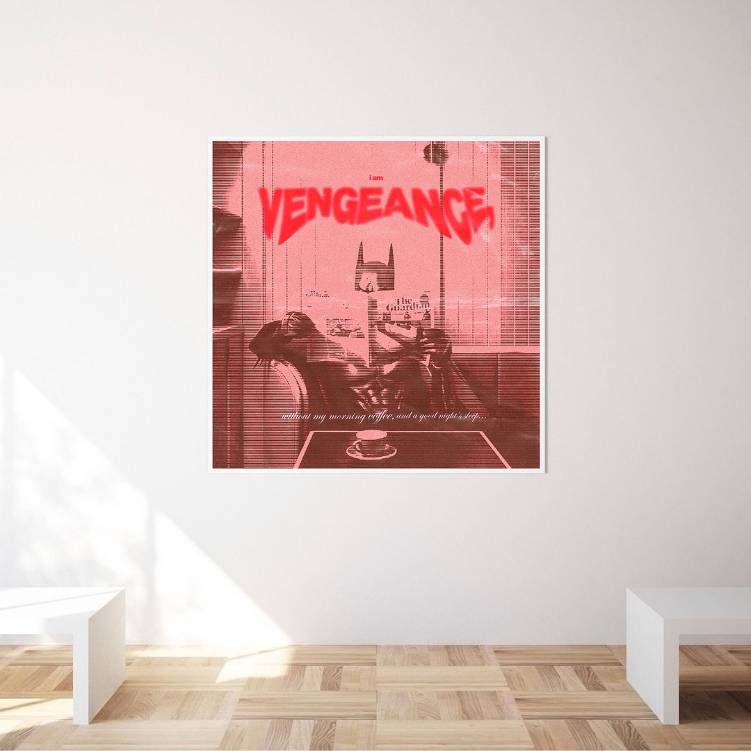 Batman Modern Digital Poster Bruce Wayne Digital Art - Etsy