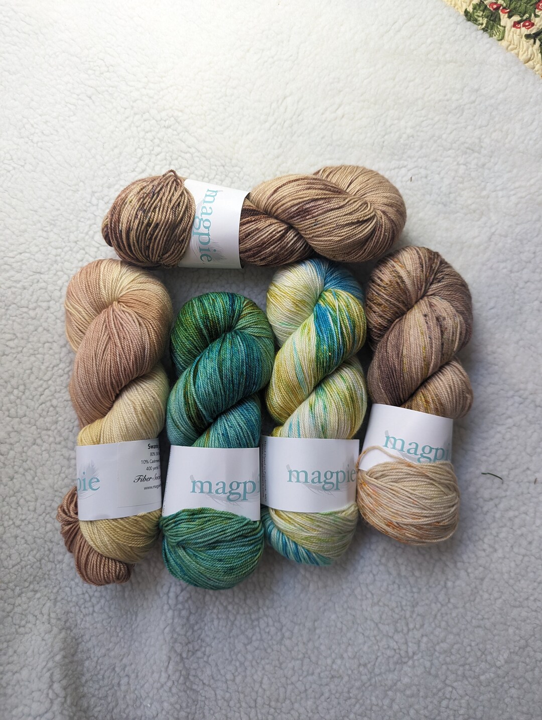 DESTASH: Magpie Fibers Swanky Sock Fiber Society Colorways - Etsy