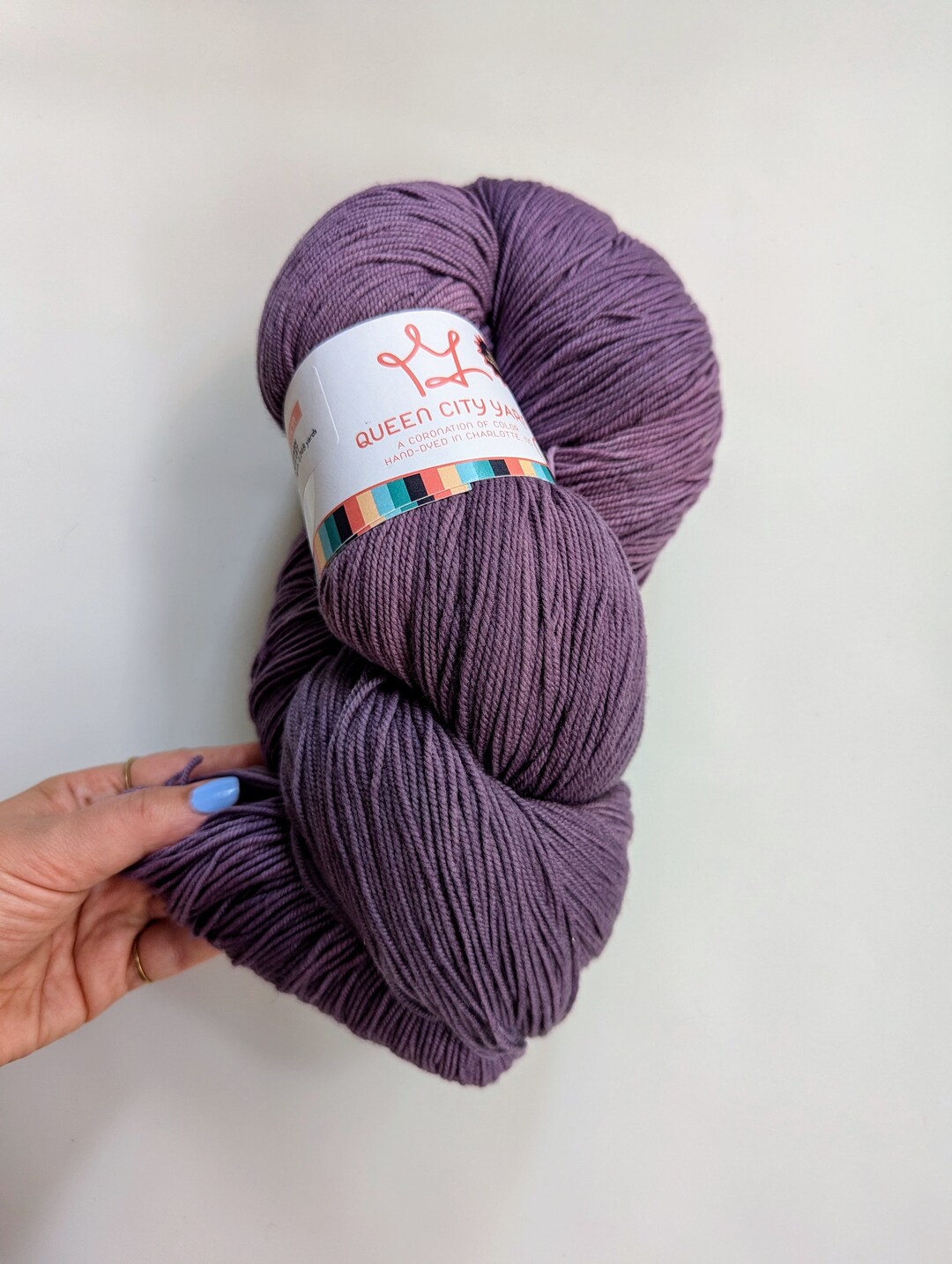 Destash: Queen City Yarn Latta Superskein in Thistle - Etsy