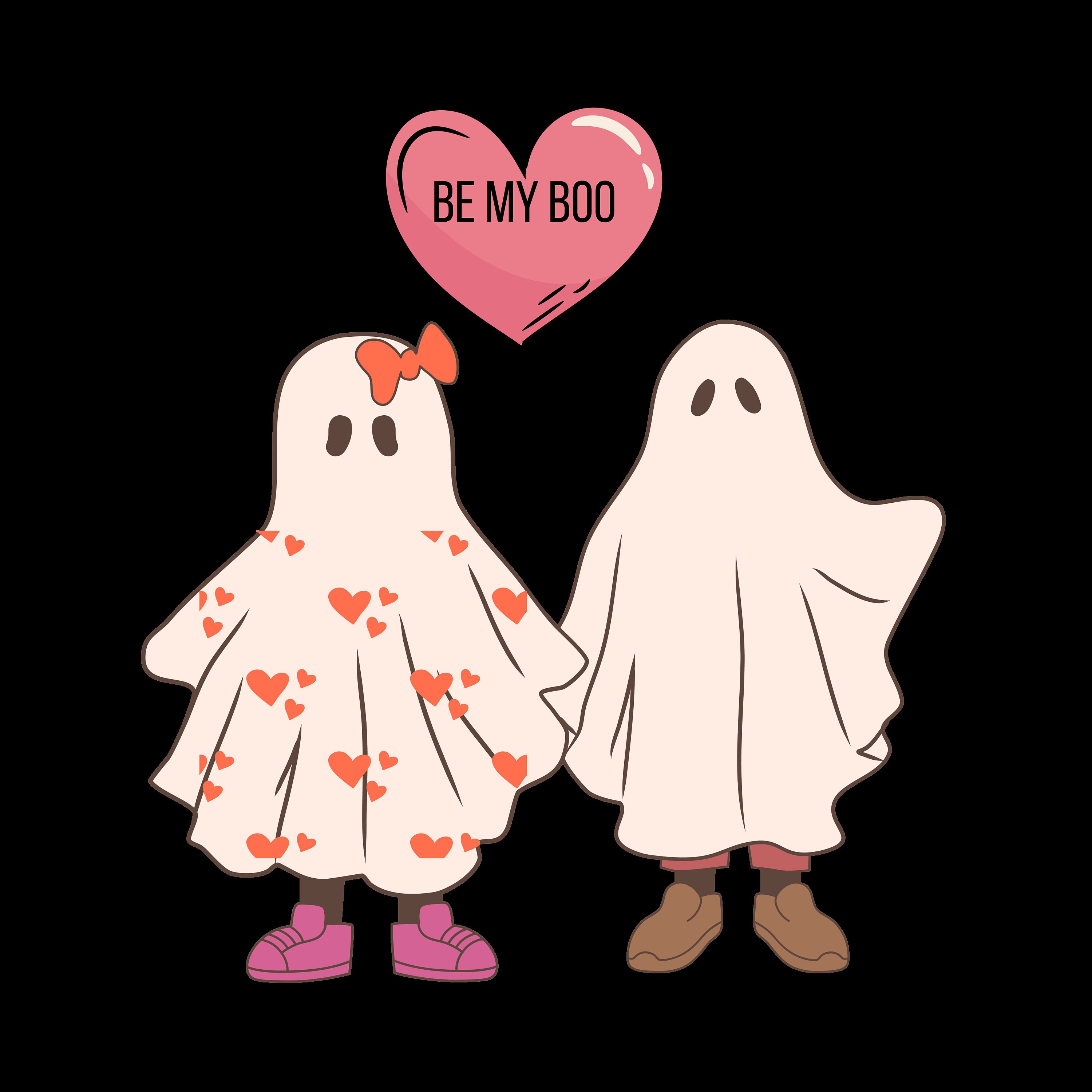 Be My Boo Png,valentine Ghost Png,ghost and Heart,will You Be My Boo ...