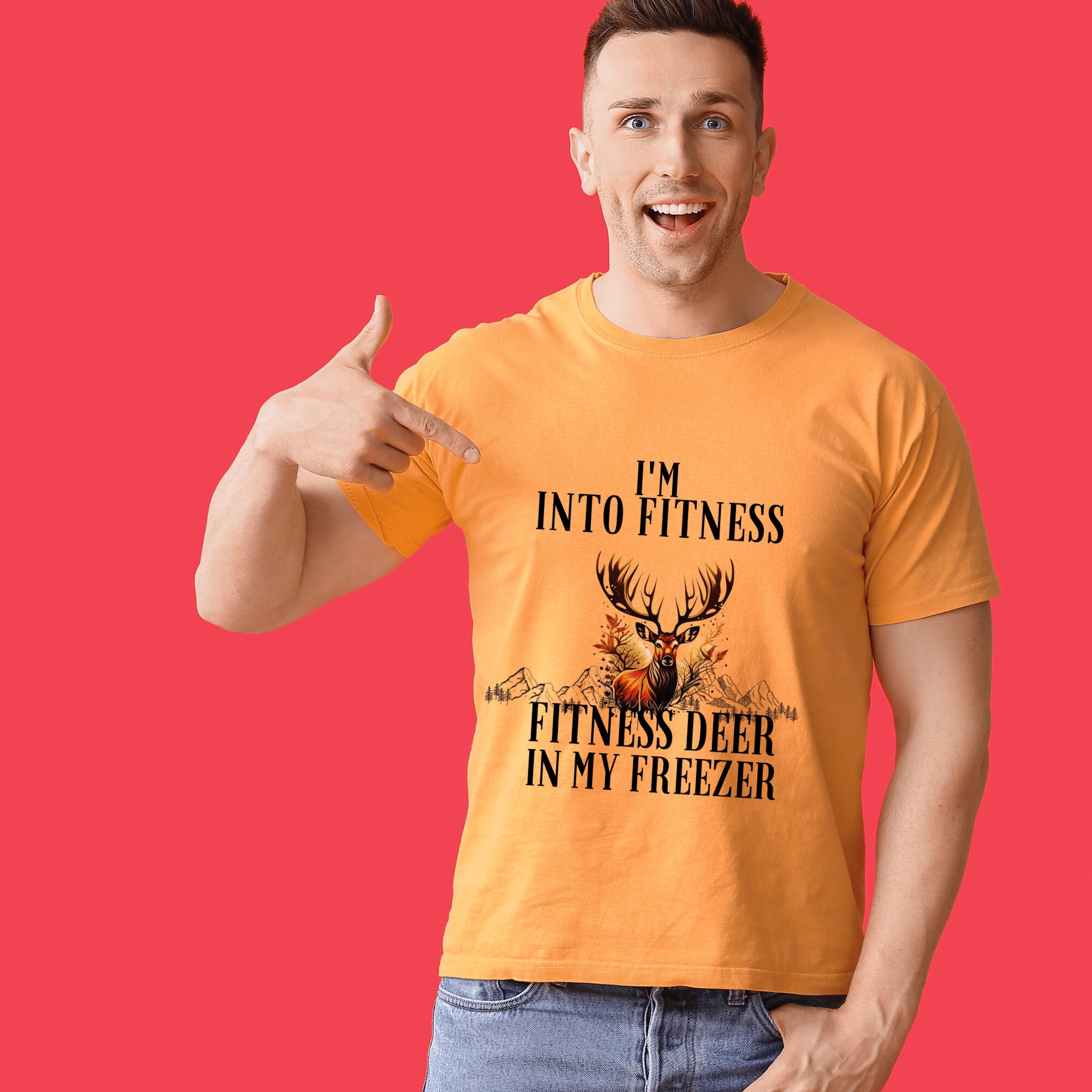 I'm Into Fitness Deer PNG, Rural Hunting, Deer Design, PNG, Sports Game ...