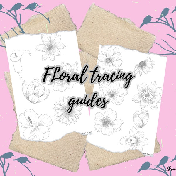 How to Draw Flowers - Etsy