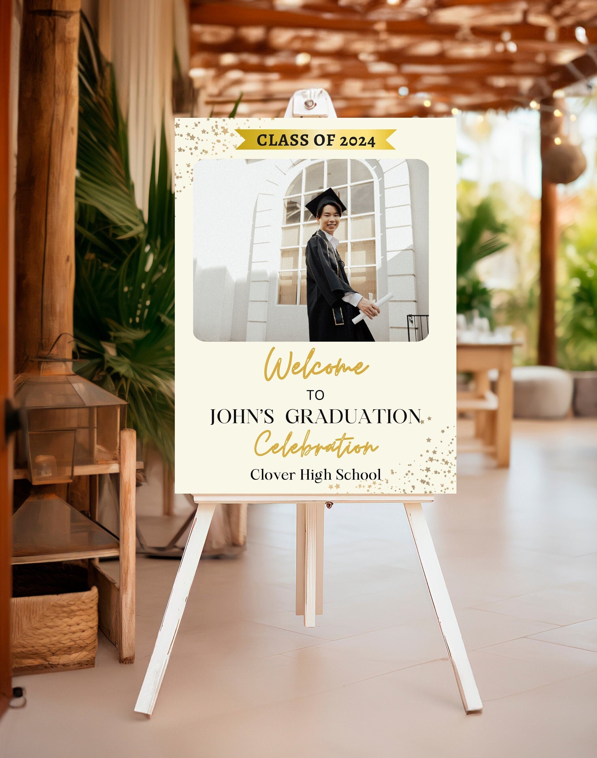Graduation Party Welcome Sign, Photo Graduation Welcome Poster ...