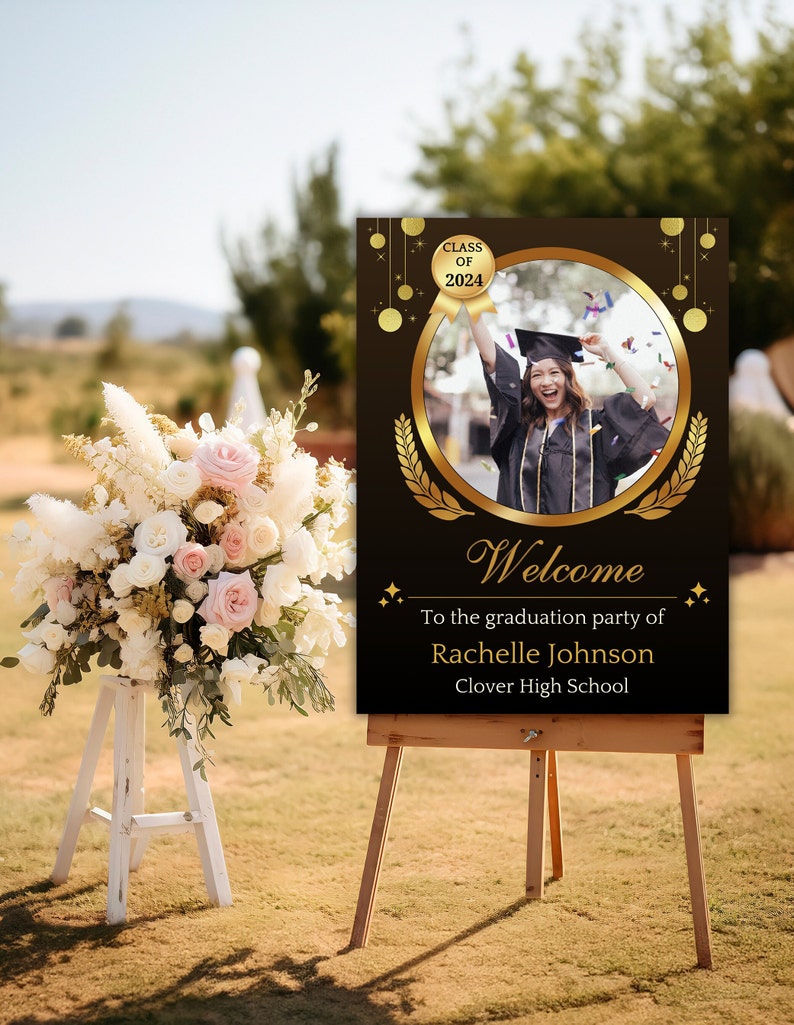 Graduation Party Welcome Sign Template, Graduation Welcome Poster ...