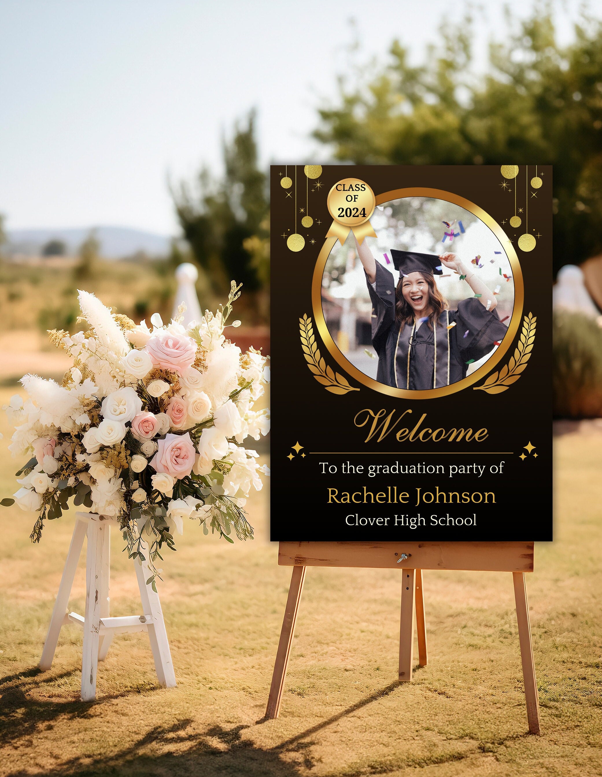 Graduation Party Welcome Sign Template, Graduation Welcome Poster ...