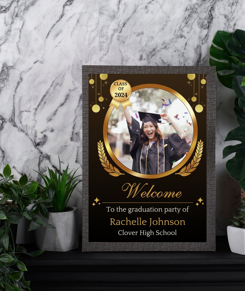 Graduation Party Welcome Sign Template, Graduation Welcome Poster ...