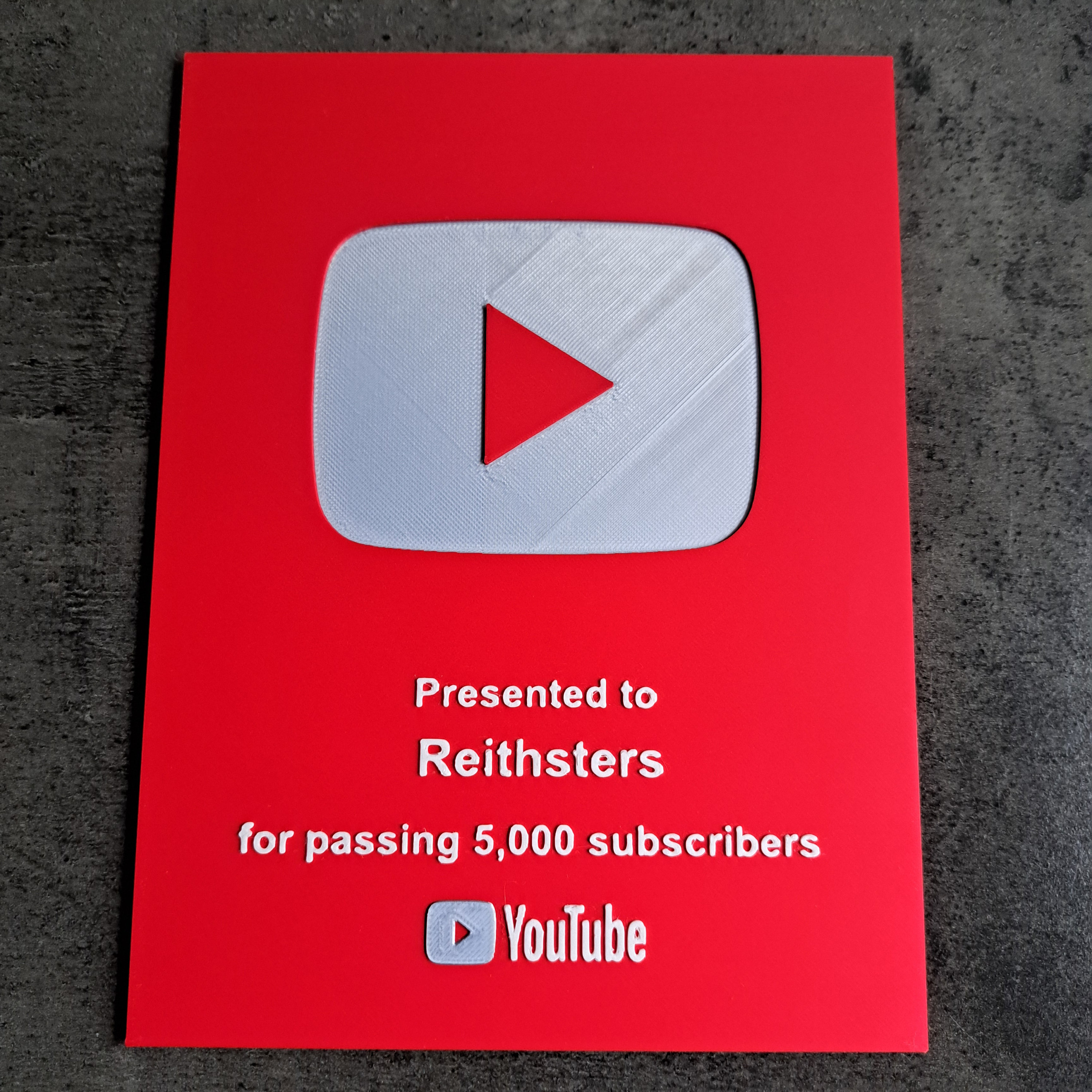 Youtube Play Button Creator Award personalized - Etsy