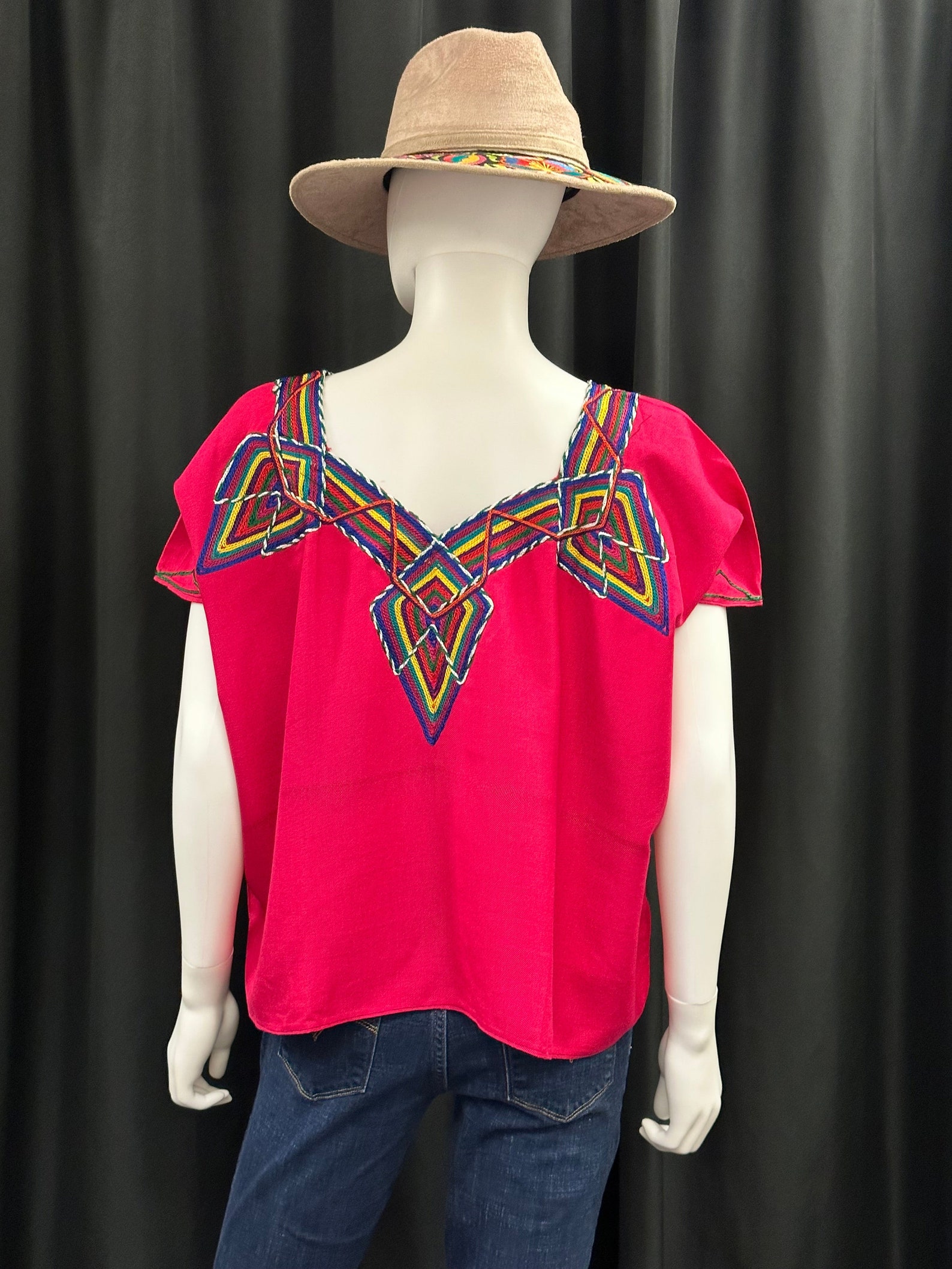 Women's Guatemalan Embroidered Huipil Blouse - Etsy
