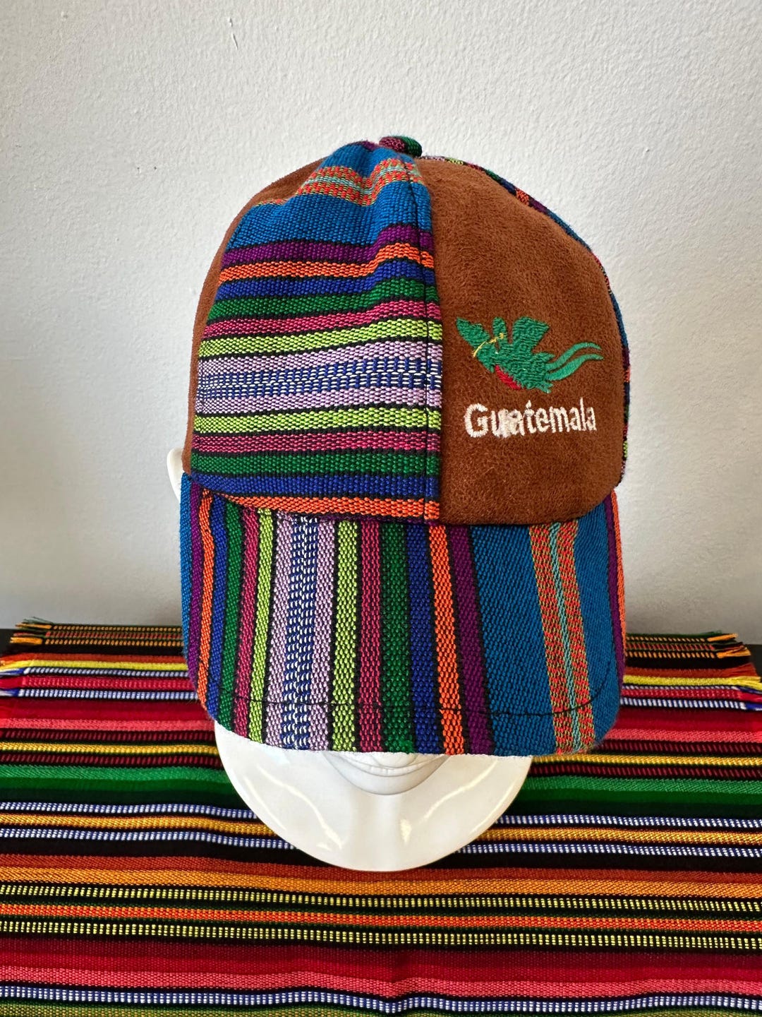 Guatemalan Embroidered El Quetzal Adjustable Hat - Etsy