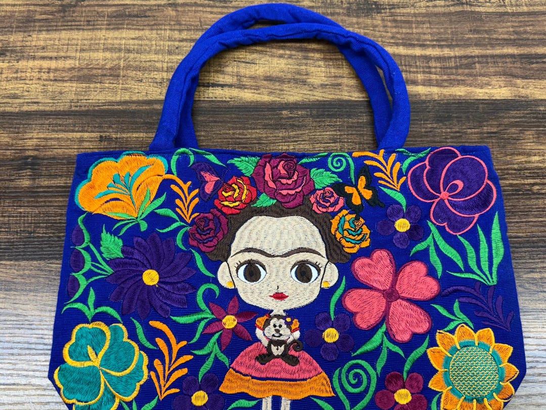 Frida Embroidered Mexican Bag - Etsy