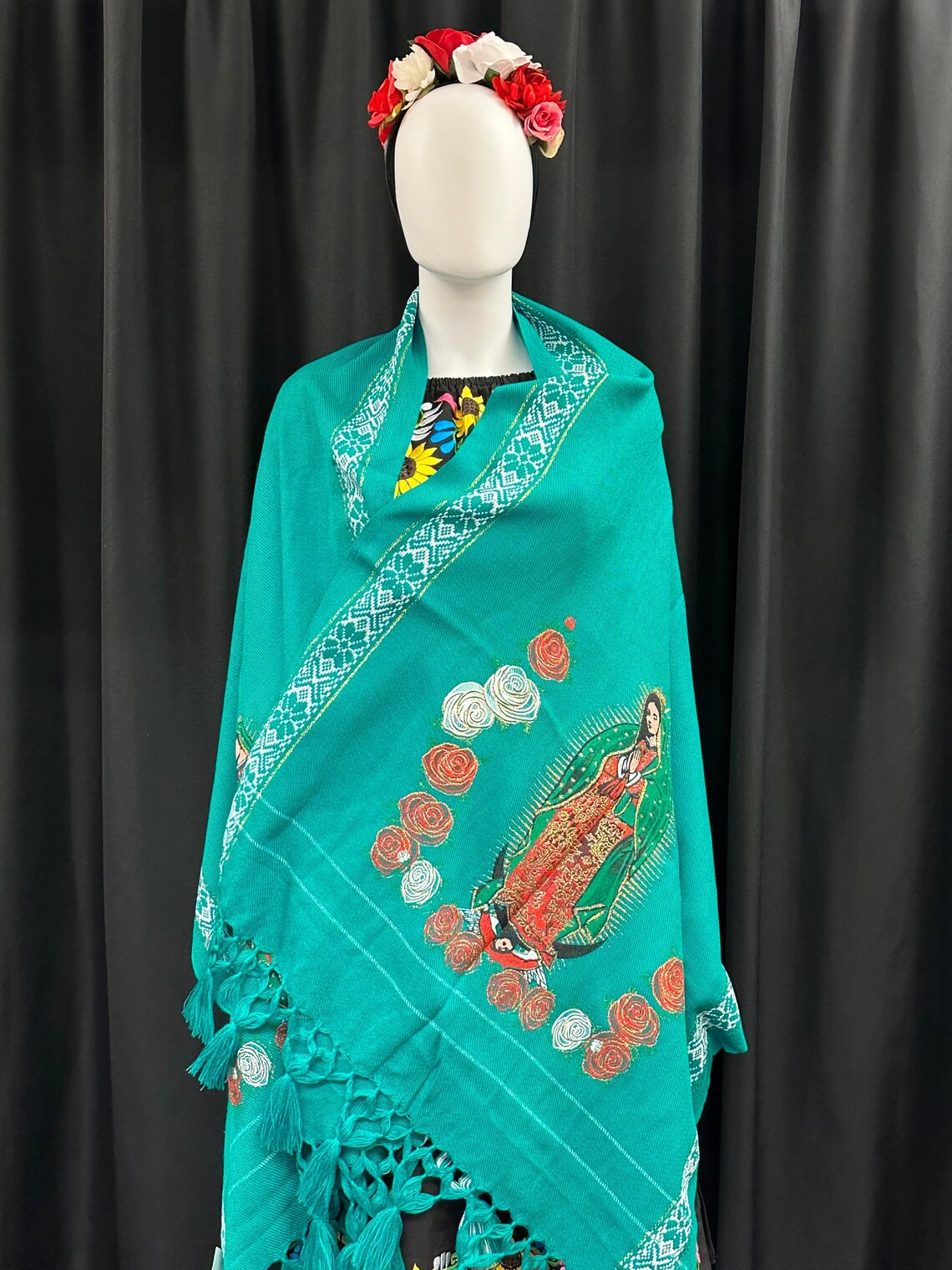 Women's Mexican Virgen De Guadalupe Rebozo - Etsy
