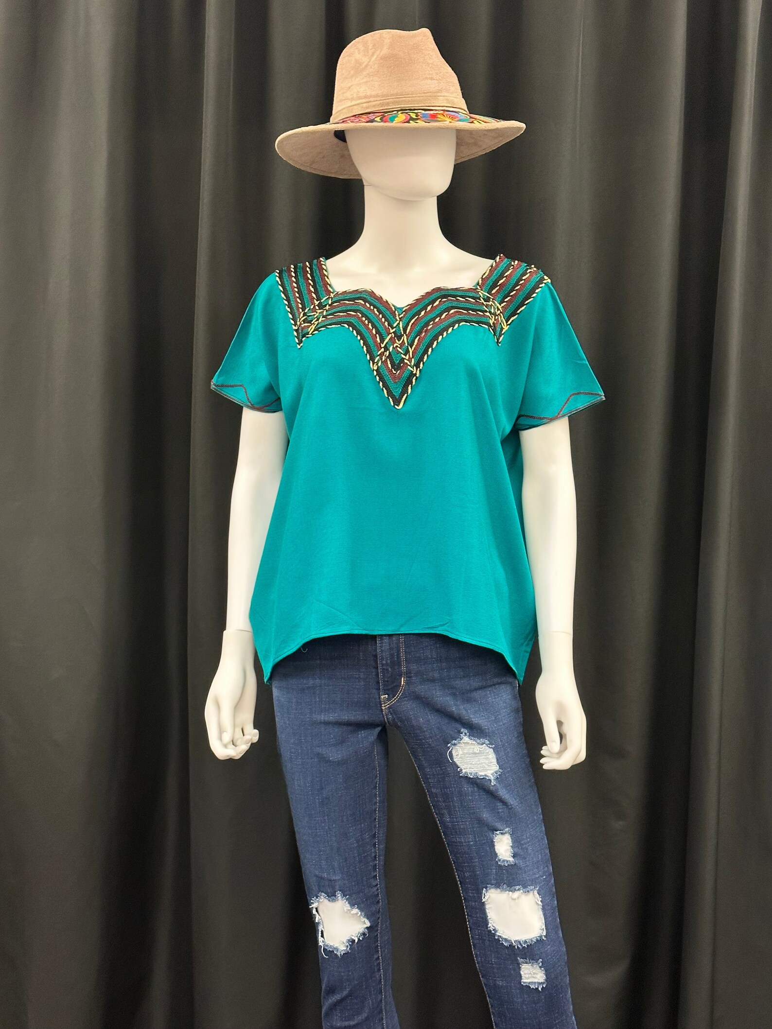 Women's Guatemalan Embroidered Huipil Blouse - Etsy