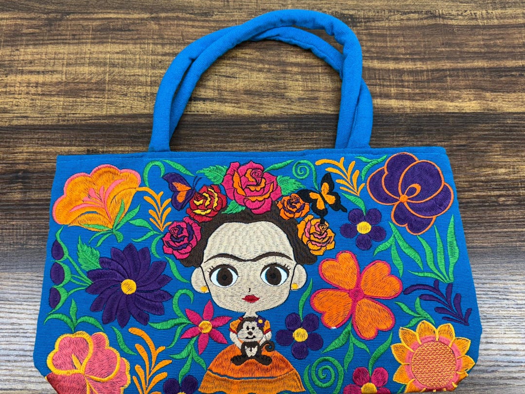 Frida Embroidered Mexican Bag - Etsy