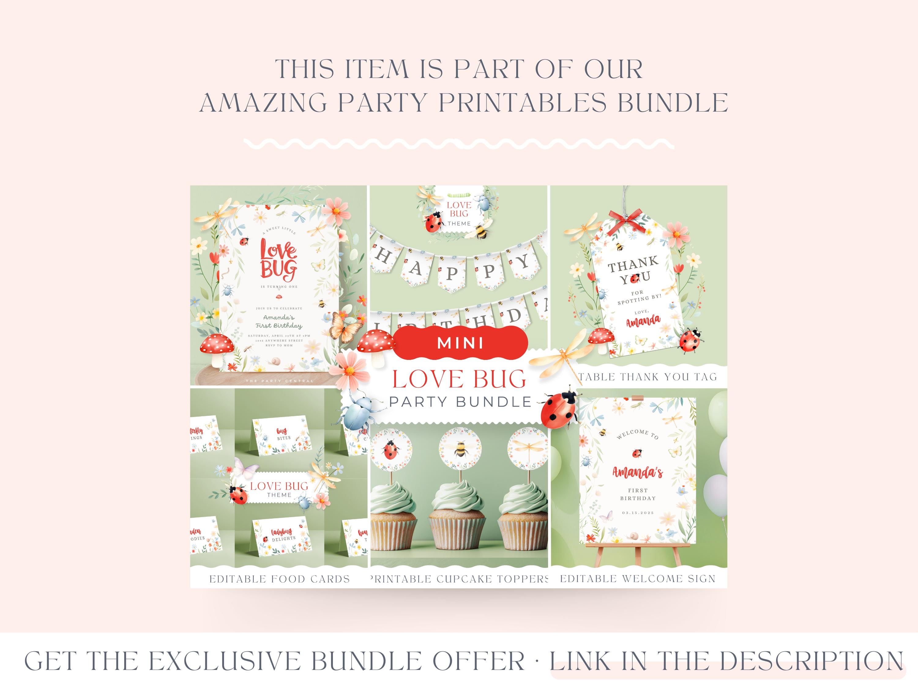 EDITABLE Welcome Sign With Bugs and Butterflies, Our Sweet Little Love ...