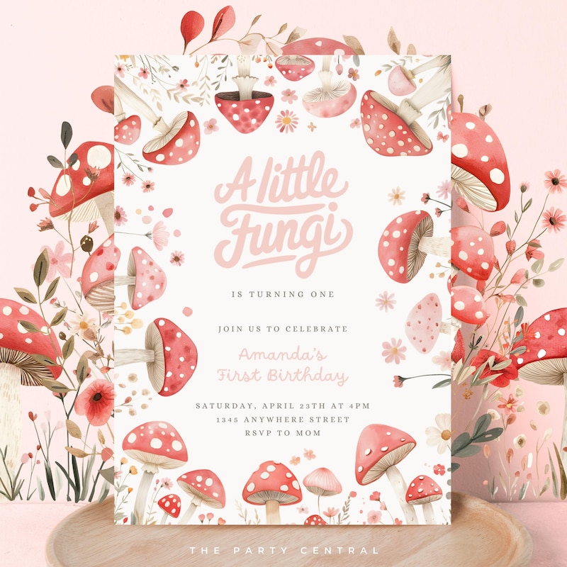 One Fungi Birthday Decor - Etsy