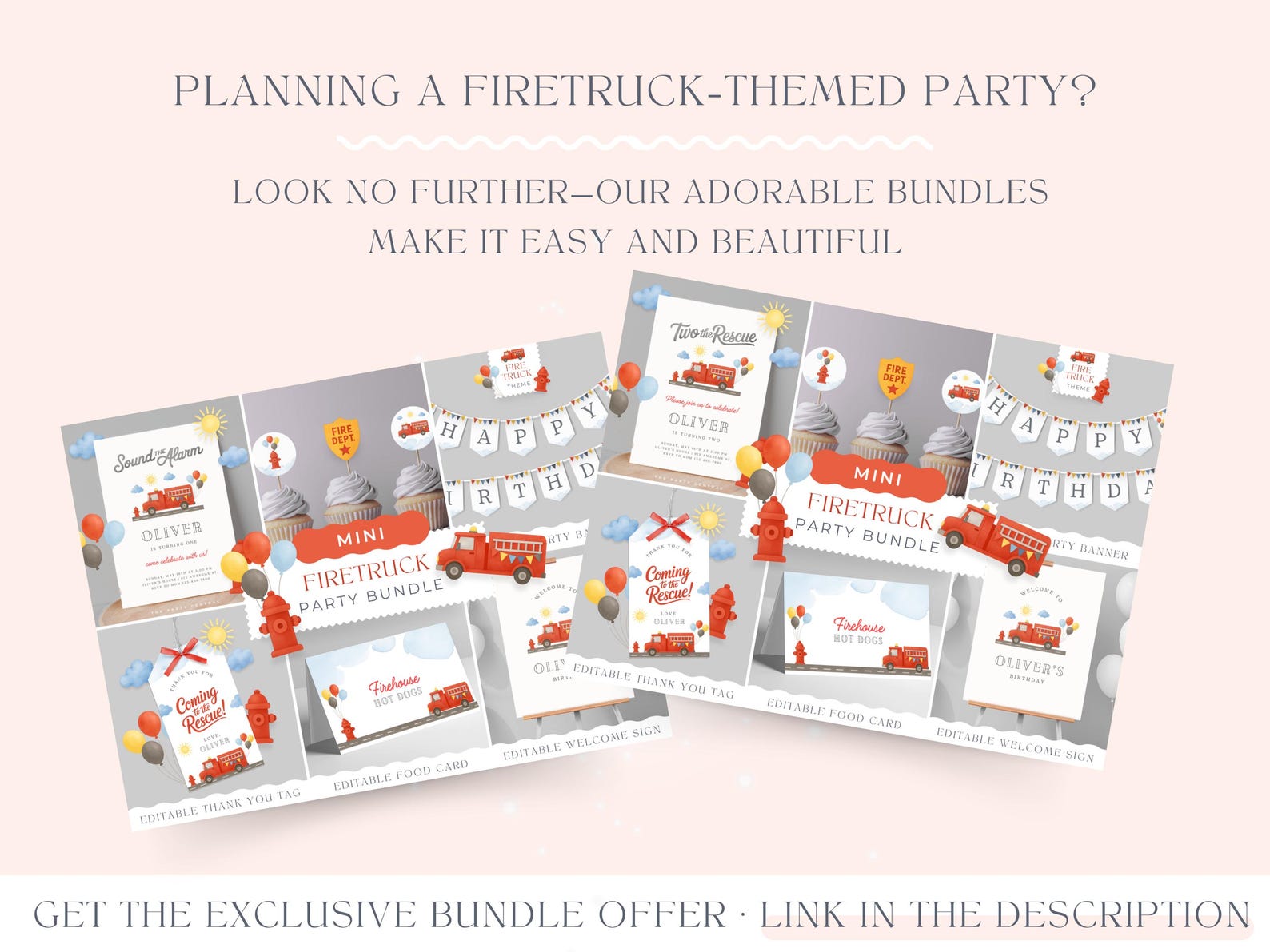 Firetruck Coloring Activity Placemat, Firefighter Coloring Page, Boy ...