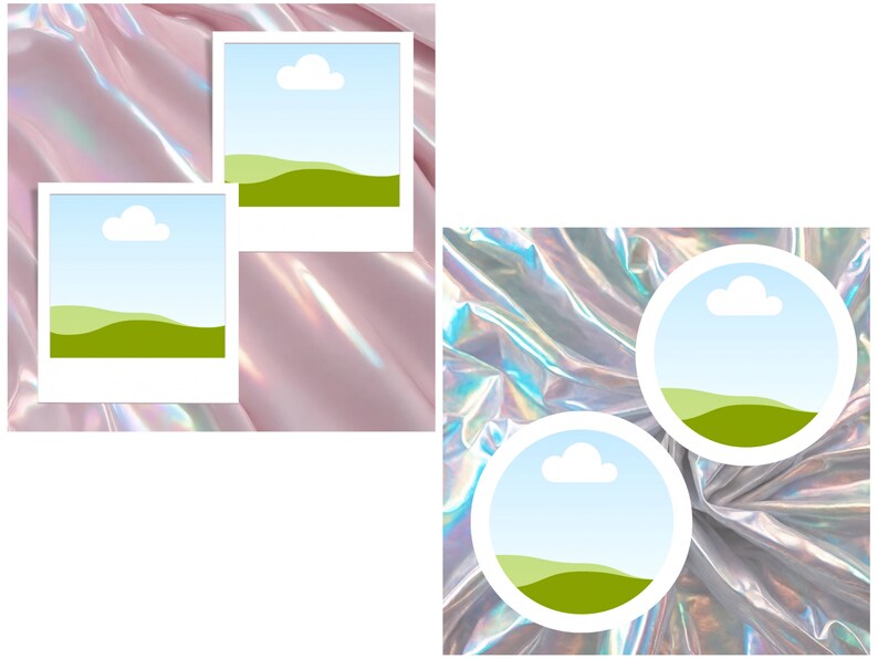 Holographic Instagram Templates Holographic Templates Bright Instagram ...