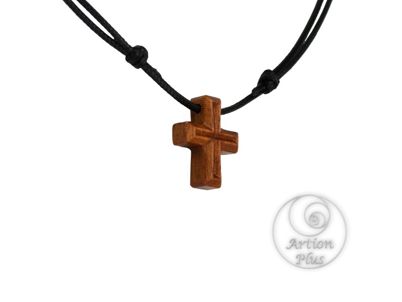 Small Wooden Cross Necklace, Religious Gift, Spiritual Gift ...
