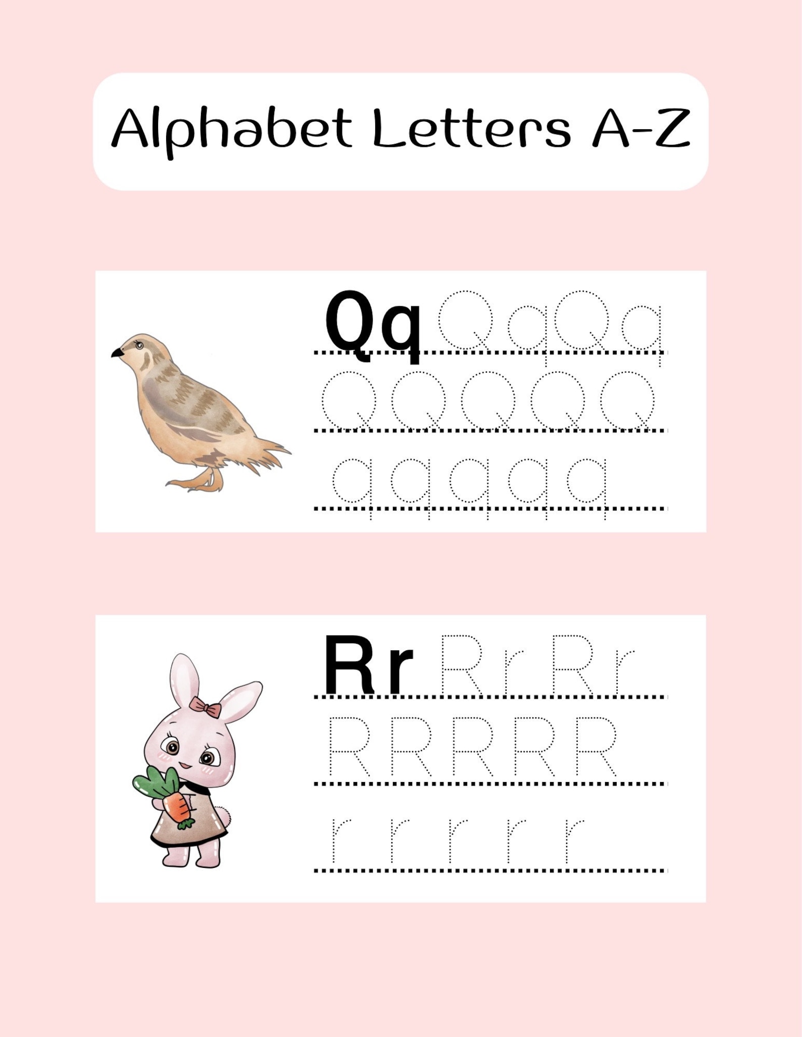 Alphabet Letters A-z,alphabet Coloring Pages, Preschool Coloring Pages ...